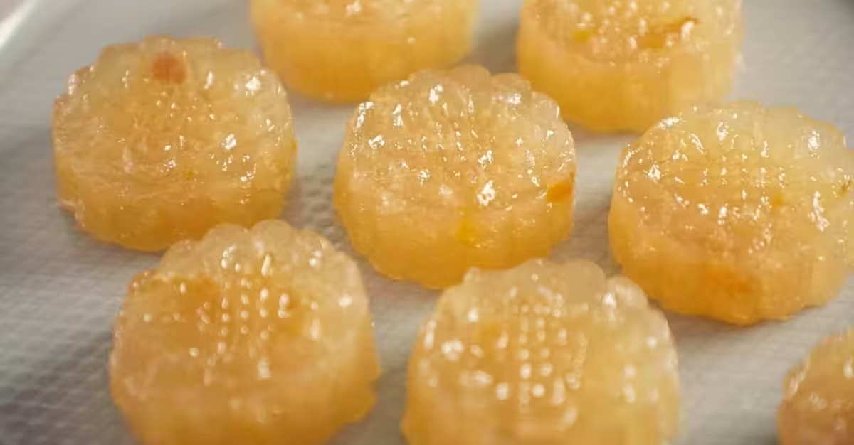 柚子水晶西米月餅 (簡單做法) Yuzu Crystal Tapioca (Sago) Mooncake