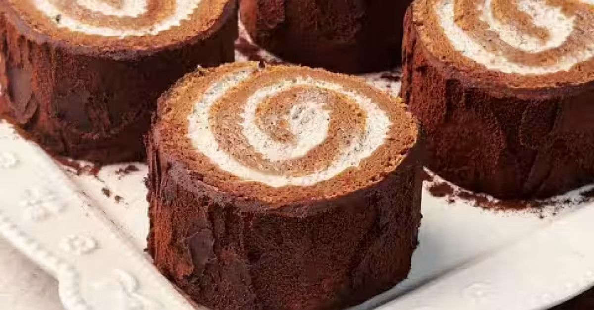 Chocolate Roll Cake | Easy Yule Log Roll for Christmas